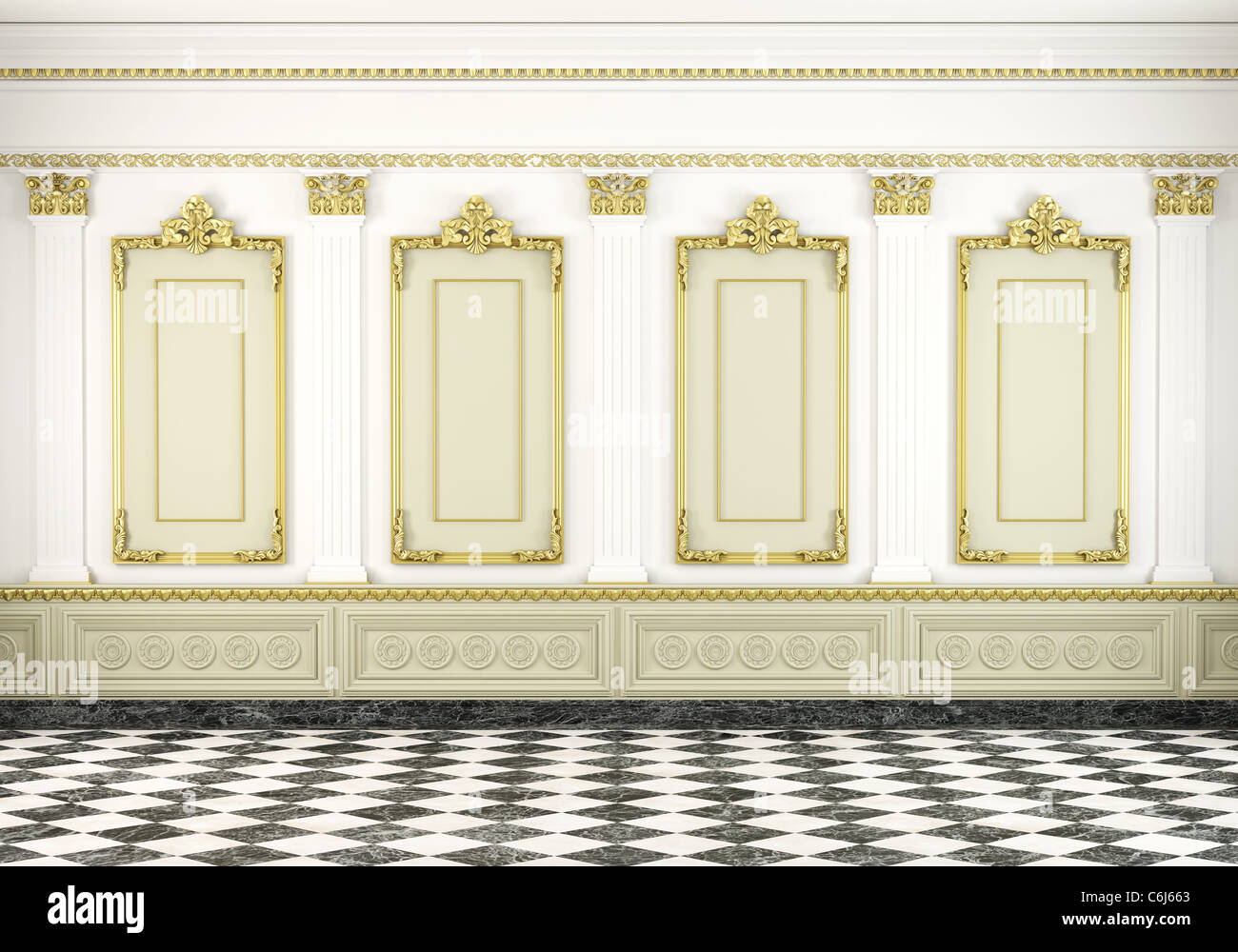 Golden Molding High Resolution Stock Photography and Images - Alamy