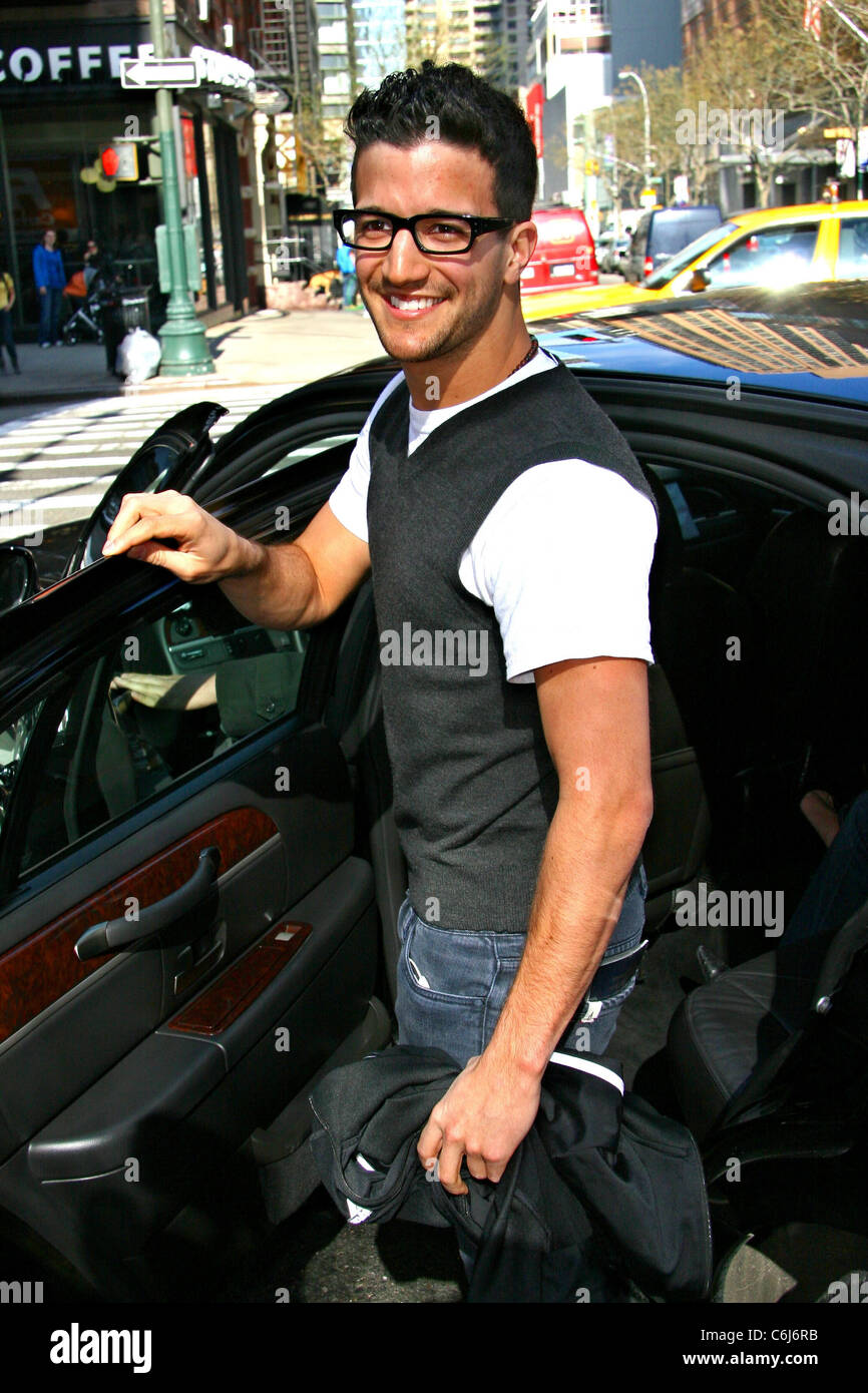 Mark Ballas leaving the studio after appearing as a guest on the ...