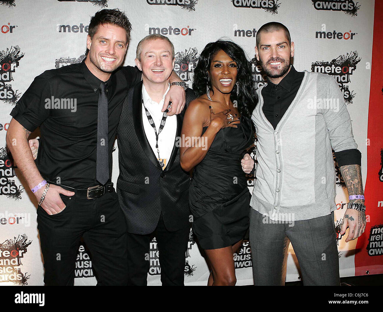 Keith Duffy, Louis Walsh, Sinitta, Shane Lynch Meteor Ireland Music ...