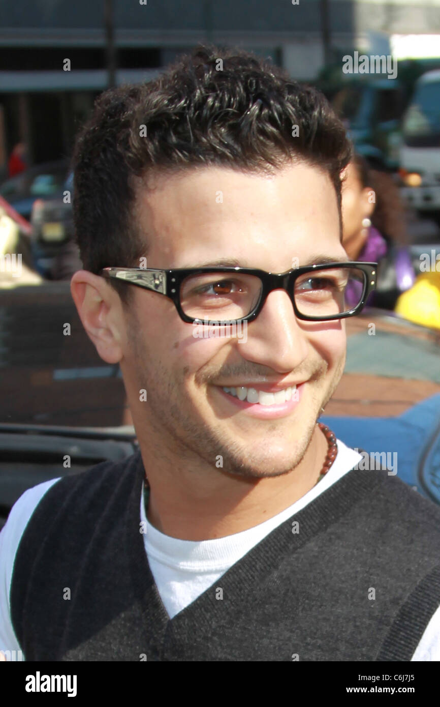 Mark Ballas outside ABC studios after appearing on 'Live With Regis and ...