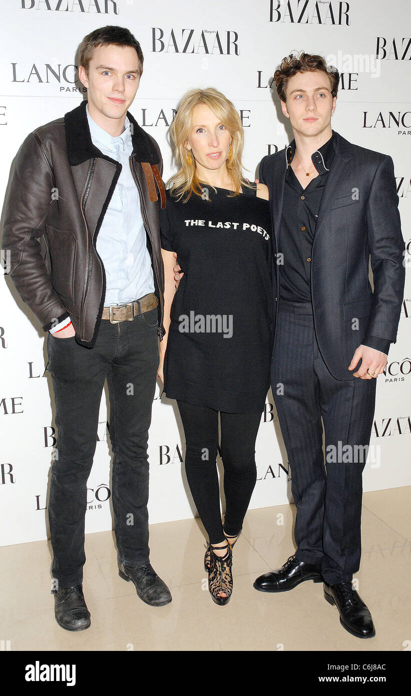 Nicholas Hoult , Sam Taylor-Wood, Aaron Johnson Lancome and Harper's ...