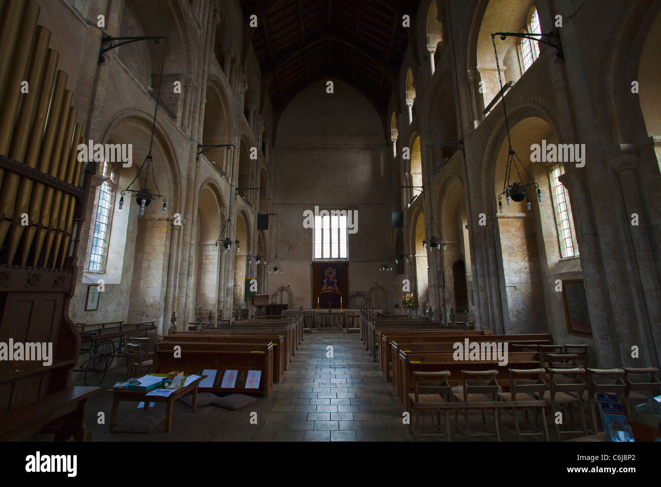 The interior of Binham Priory in North Norfolk, England Stock Photo - Alamy