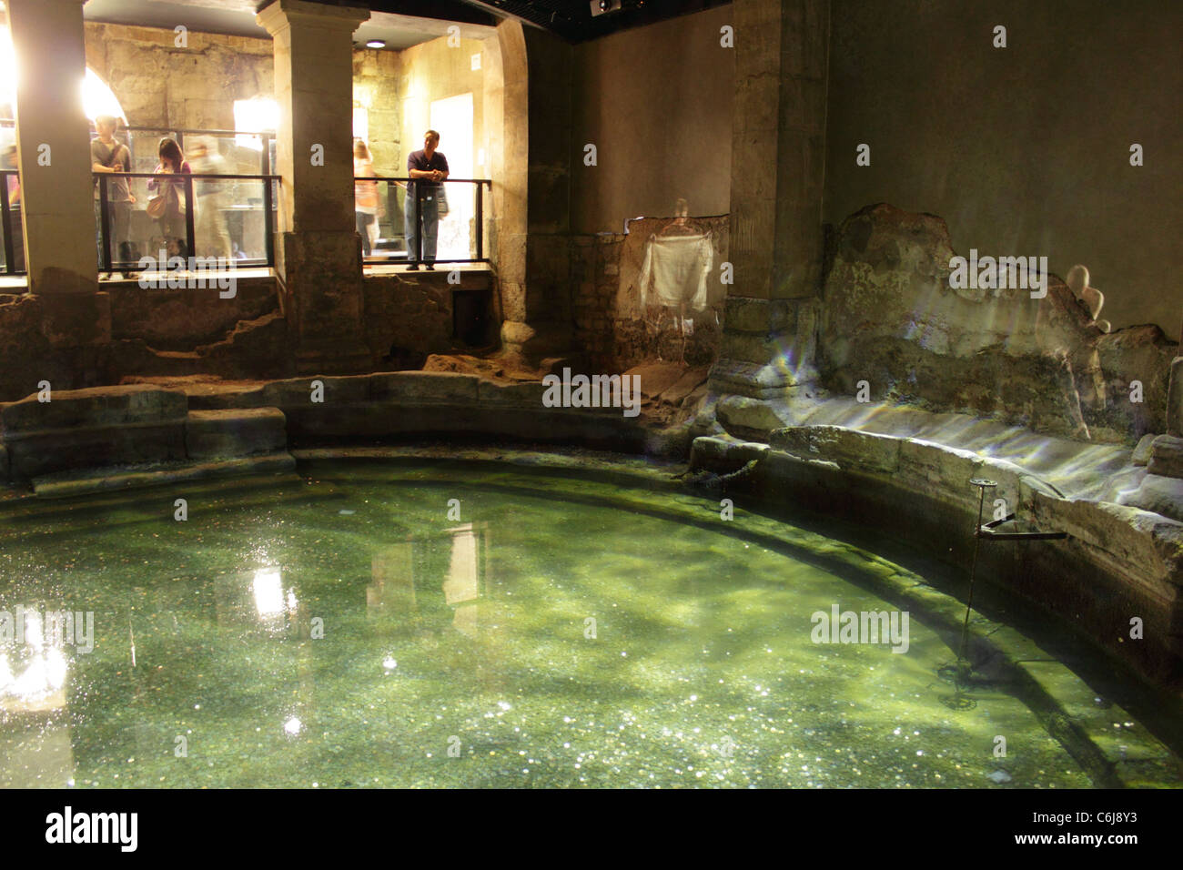 Plunge Pool at Roman Baths Museum Bath Somerset Stock Photo - Alamy