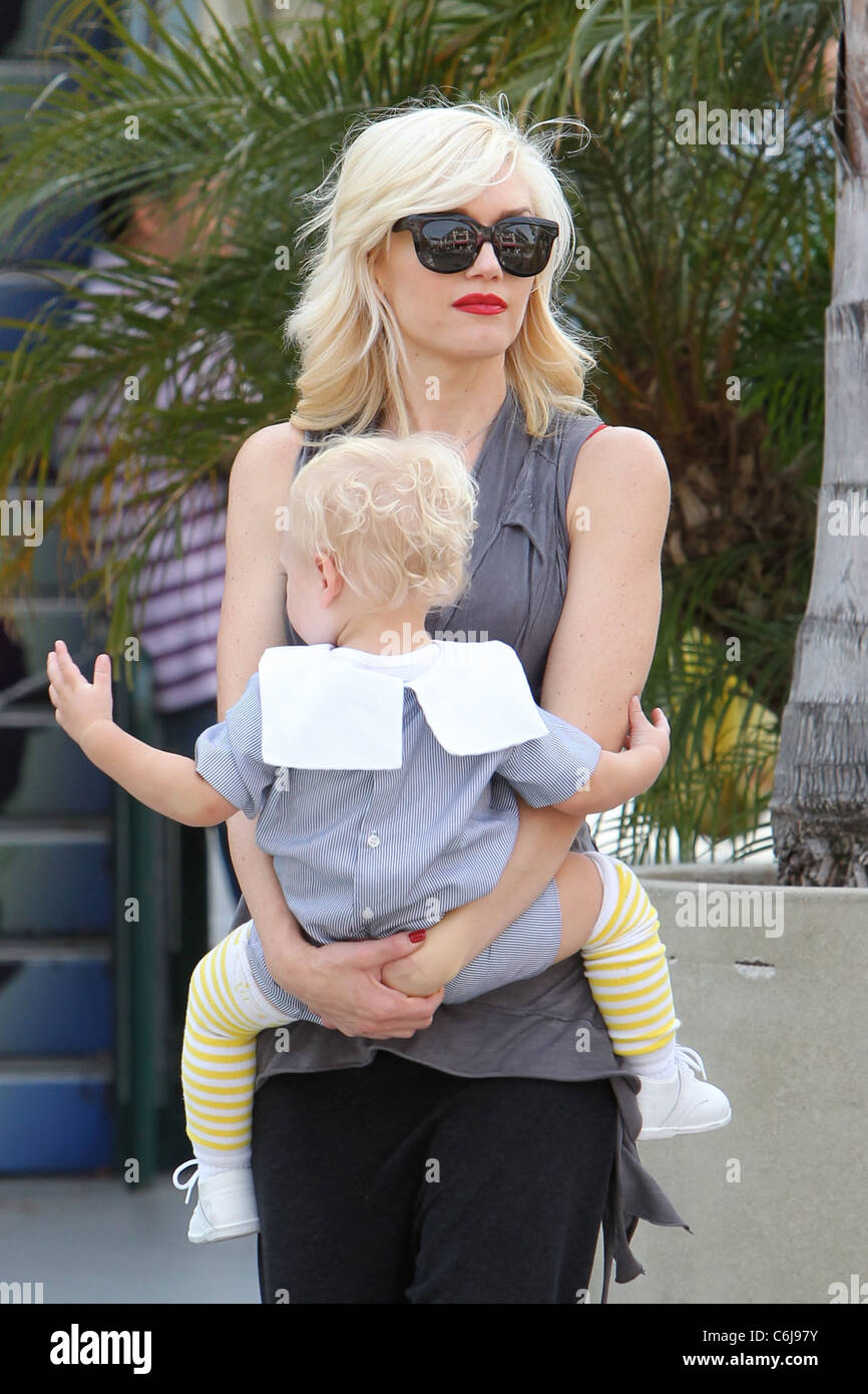 Zuma Rossdale and Gwen Stefani Gwen Stefani shopping with her family at ...