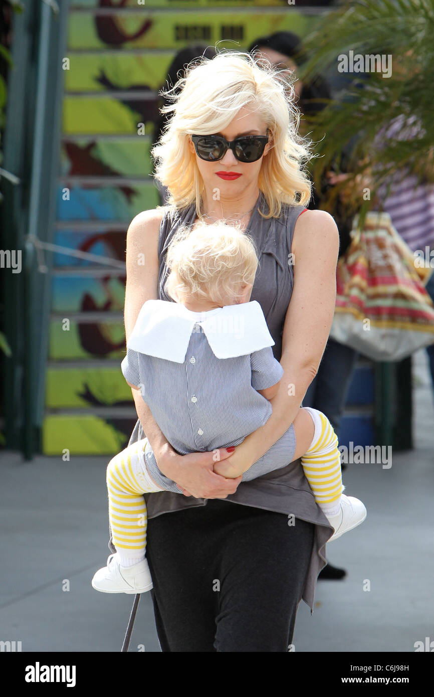 Zuma Rossdale and Gwen Stefani Gwen Stefani shopping with her family at ...