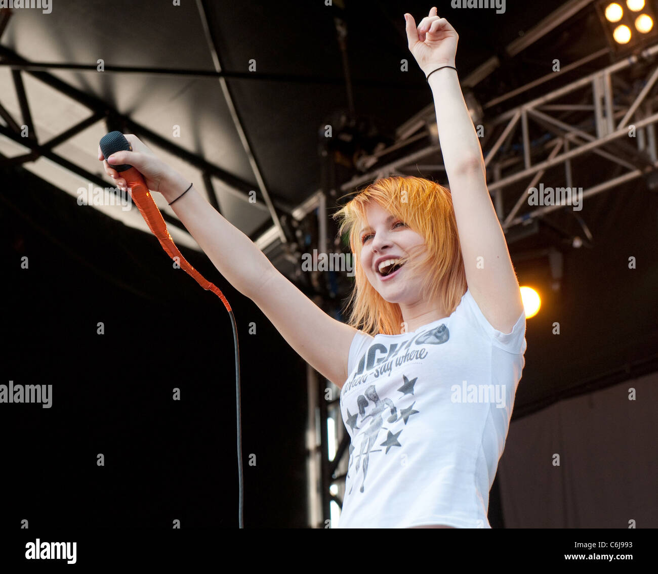 Rock Band Paramore performs on stage at Soundwave Festival at Eastern ...