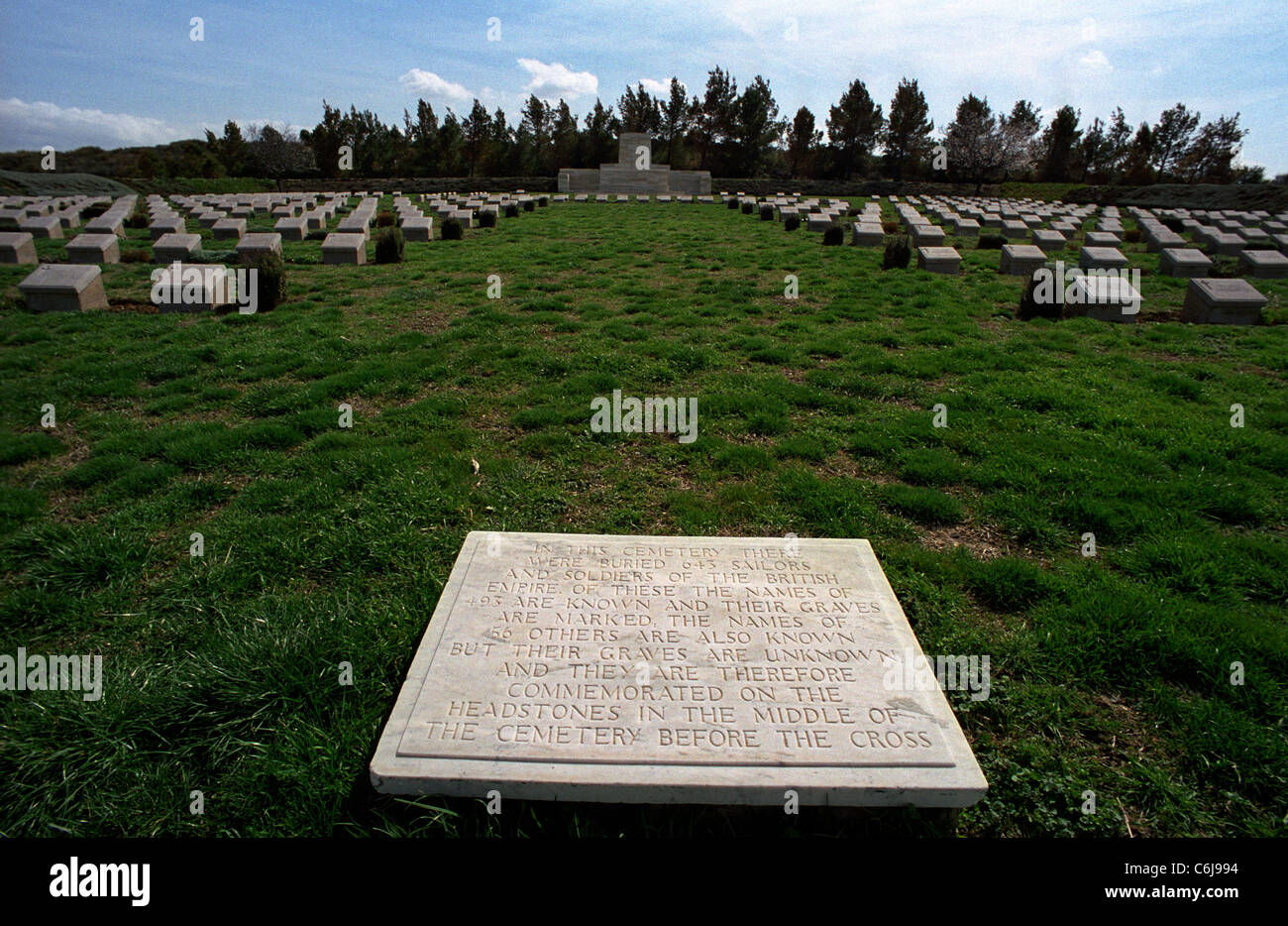 Hill 10 cemetery, Gallipoli Battlefield Turkey from 1915 campaign ...