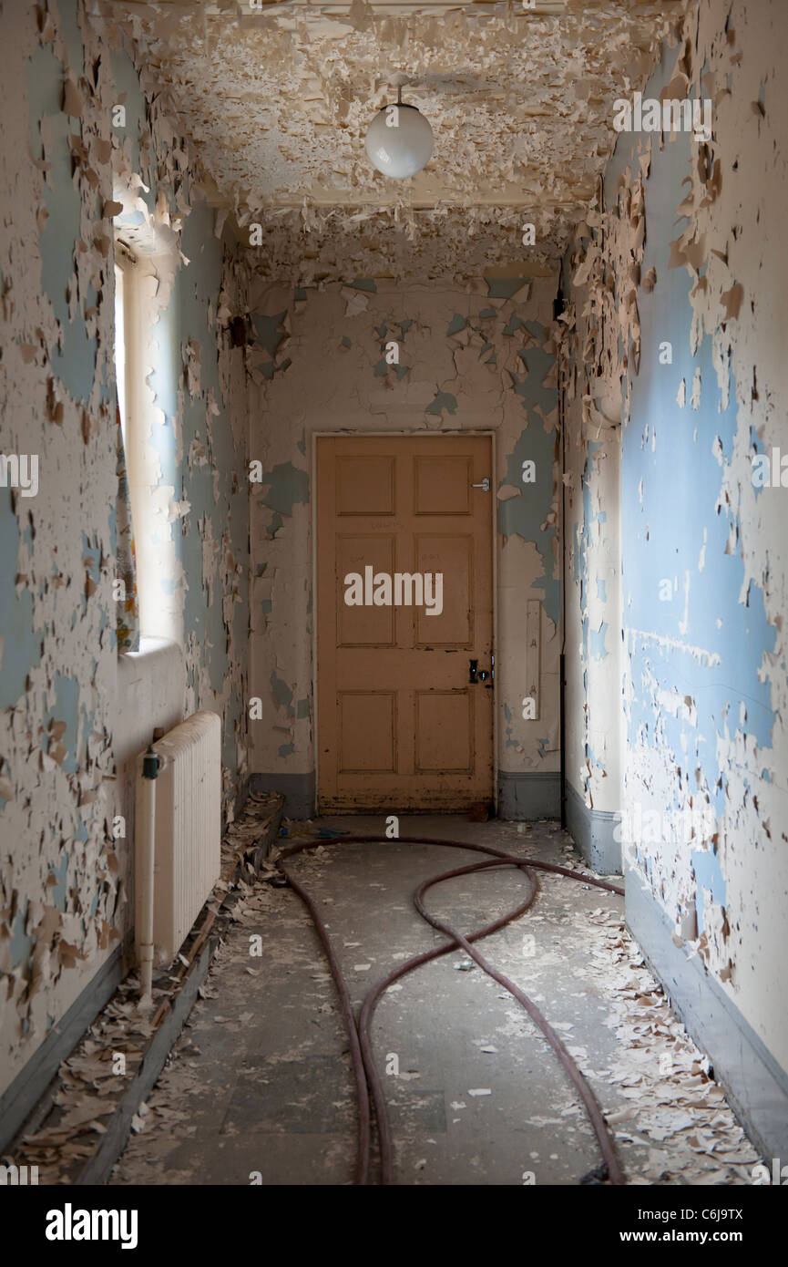 Corridor Leading to an Old Door in the Lunatic Asylum Wing of a ...