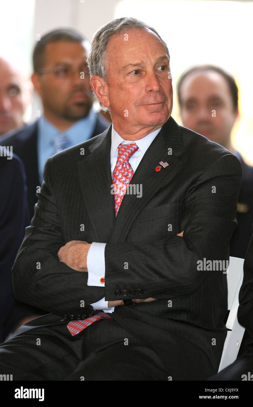 New York Mayor Michael Bloomberg Groundbreaking Ceremony of The ...