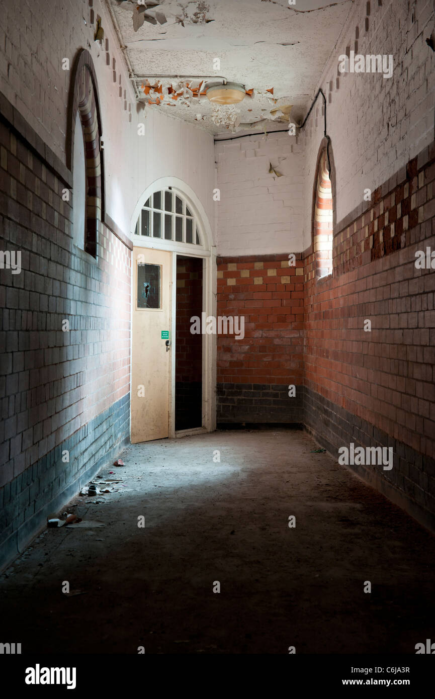 Corridor Leading to an Old Door in the Lunatic Asylum Wing of a ...