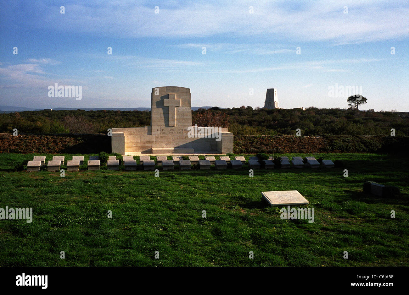 Johnstons Jolly Cemetery, Gallipoli Battlefield Turkey from 1915 ...