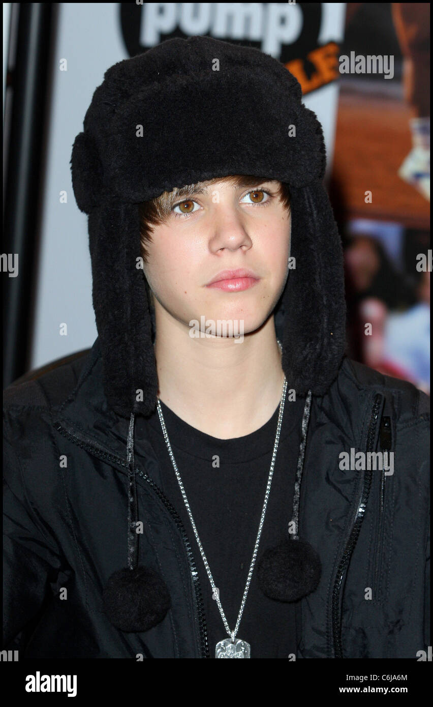 Justin Bieber meets fans at Citadium Paris, France - 22.02.10 Stock ...