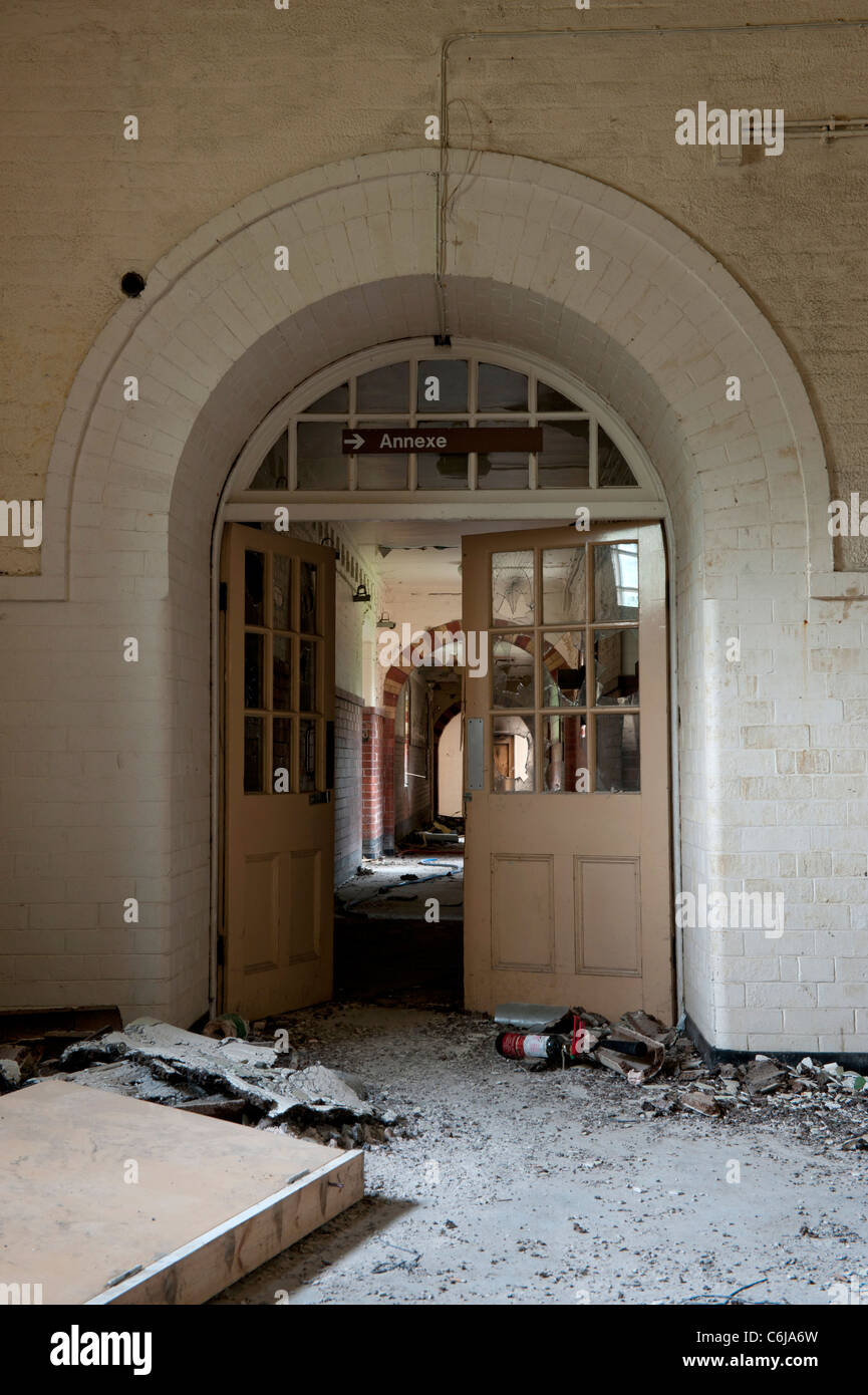 Old Exit Door Leading to a Corridor in the Lunatic Asylum Ward of a ...