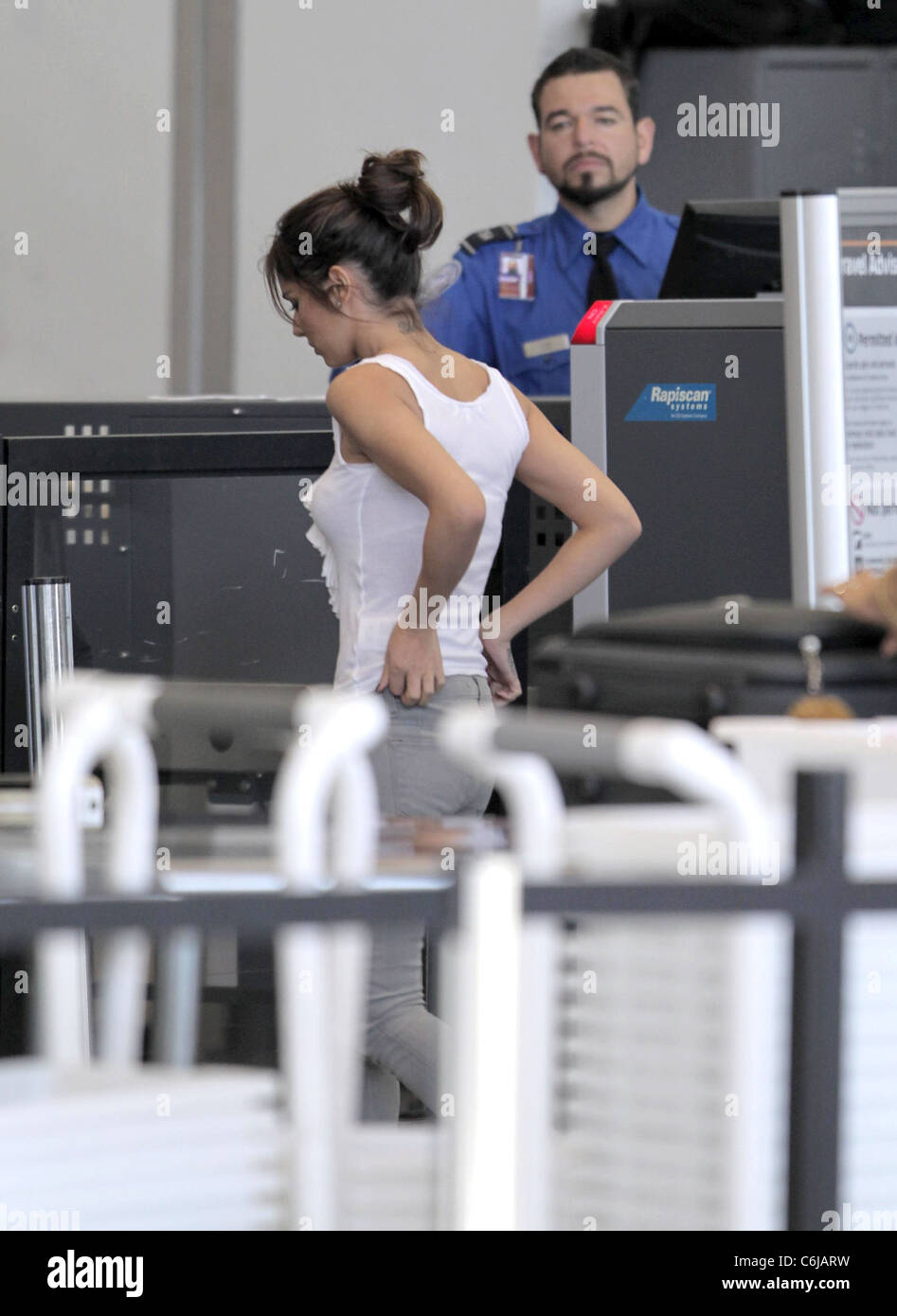 Singer Cheryl Cole, member of the group Girls Aloud, arriving at LAX ...