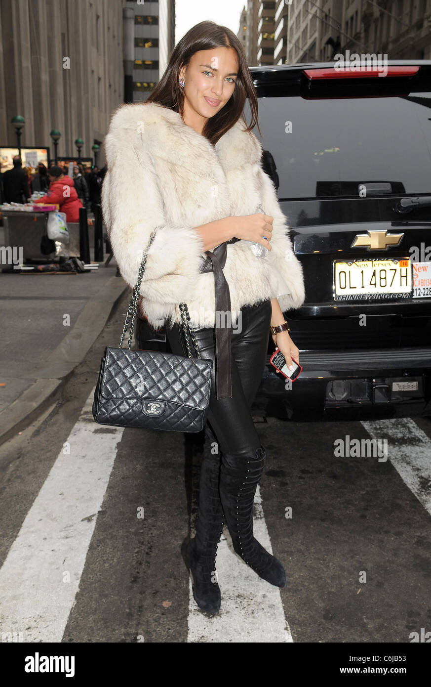 Irina Shayk Outdoors