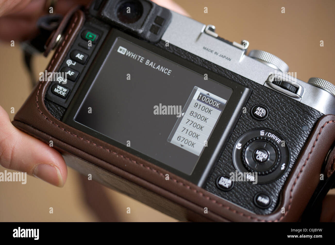 White balance control on a digital camera Stock Photo - Alamy