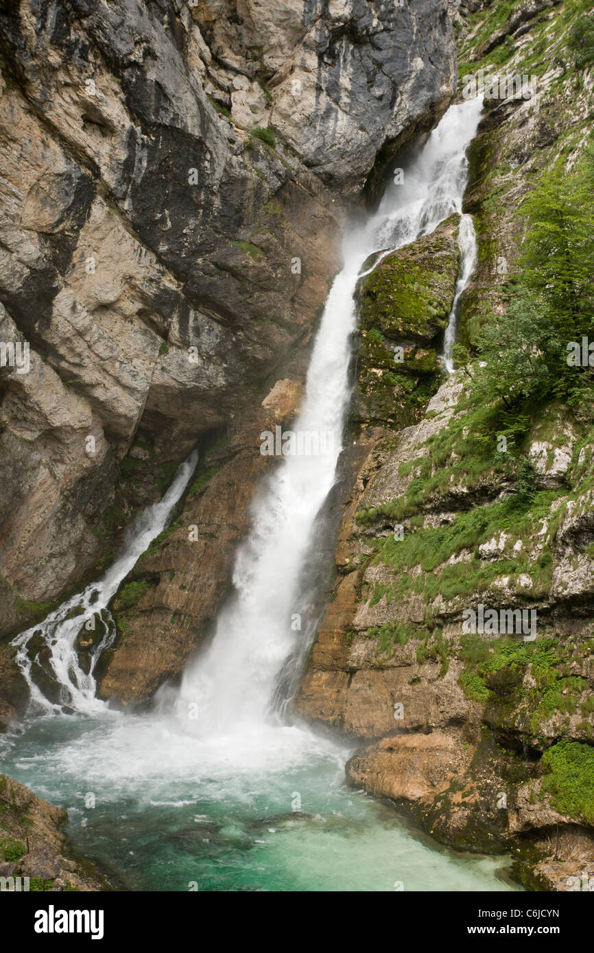 Slap Savica waterfall, Julian Alps, Triglav National Park, Slovenia ...