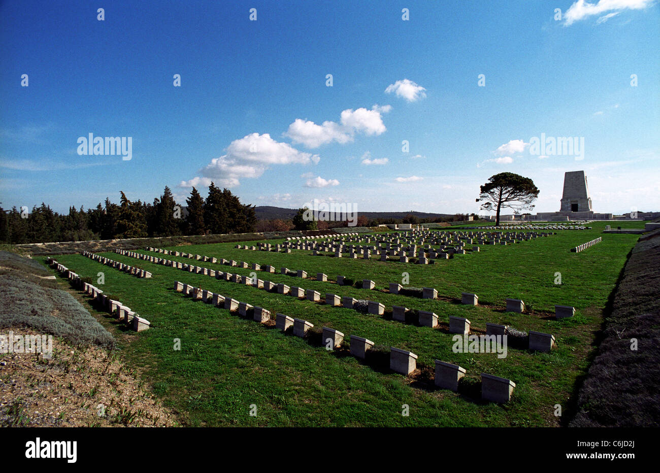Lone Pine Cemetery, Gallipoli Battlefield Turkey from 1915 campaign ...