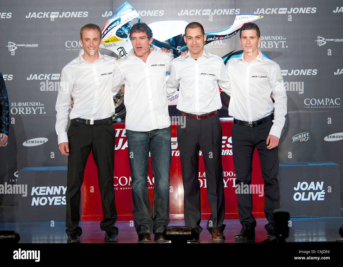 Actor Antonio Banderas presents 'Jack Jones' Racing Team at the Compac ...