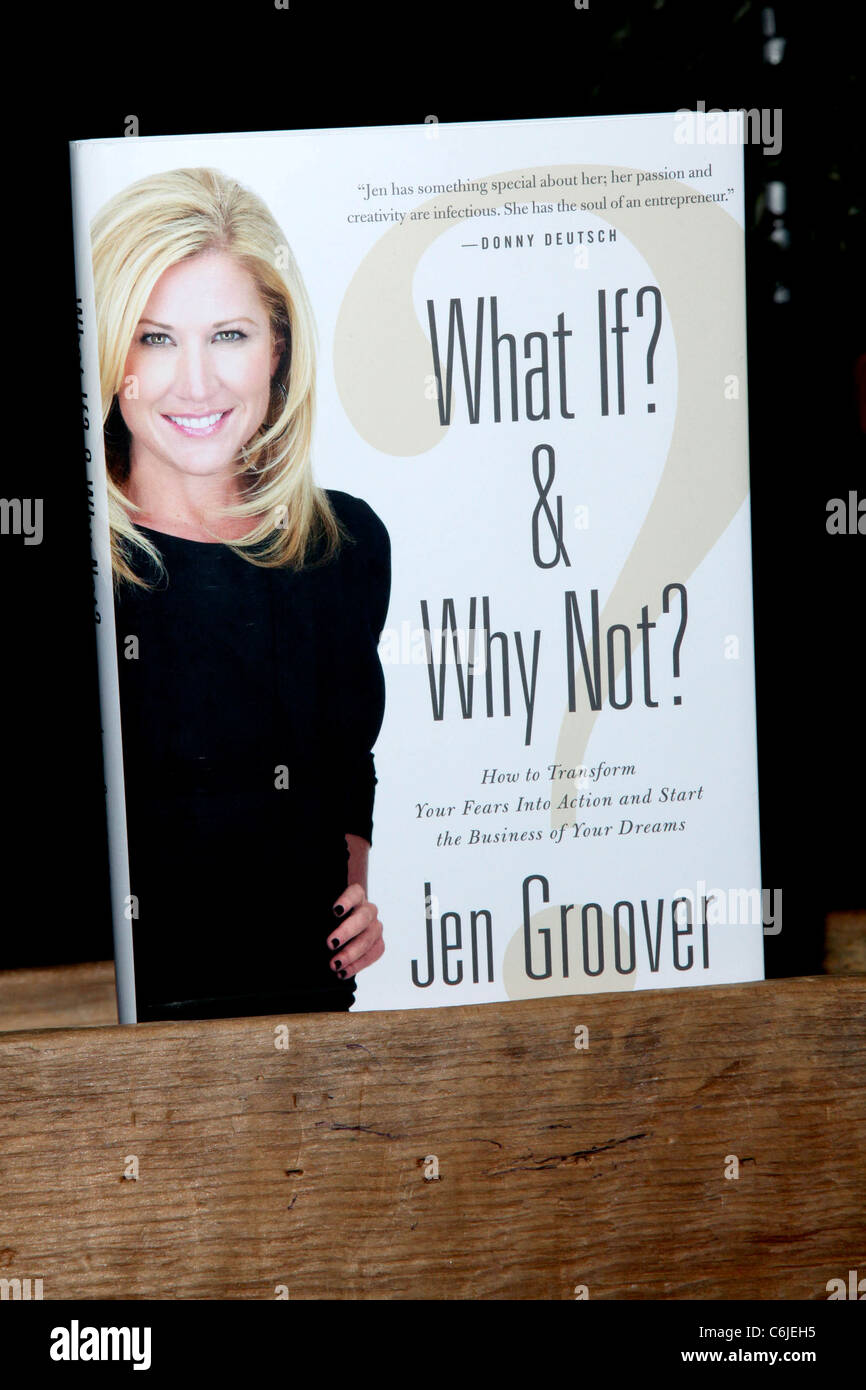 Atmosphere Jen Groover celebrates the launch of her book 'What If? and ...