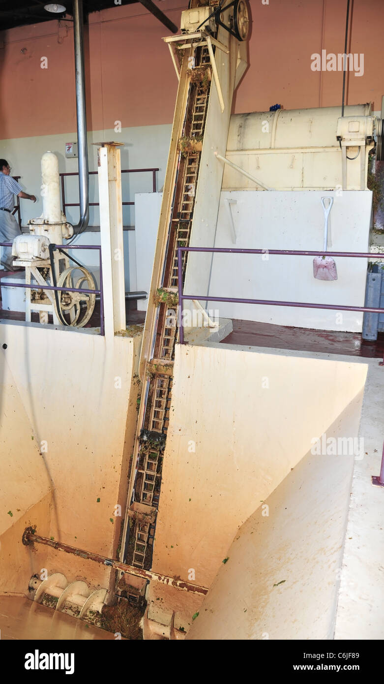 Railings blue purple metal around hopper top hi-res stock photography ...