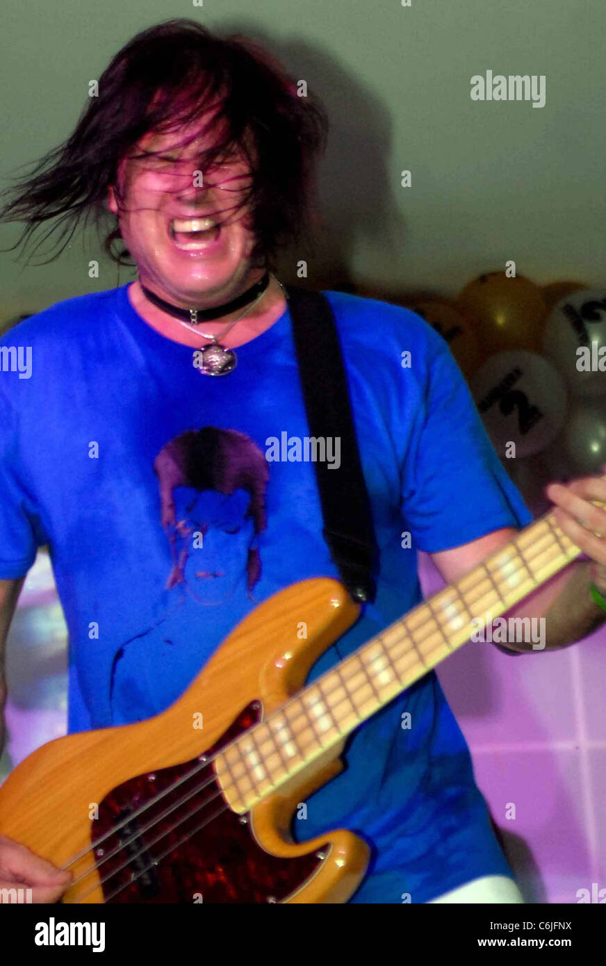 Chris Pitman of the band Guns N'Roses performing at the show duringÂ ...