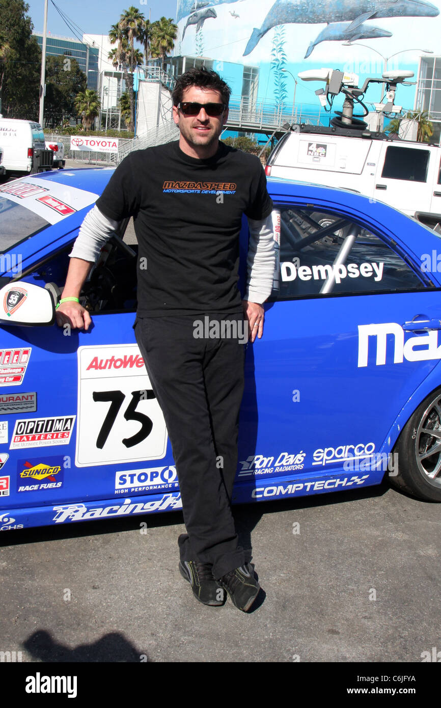 Patrick Dempsey Pess practice day for the Toyota Pro Celebrity Race Los ...