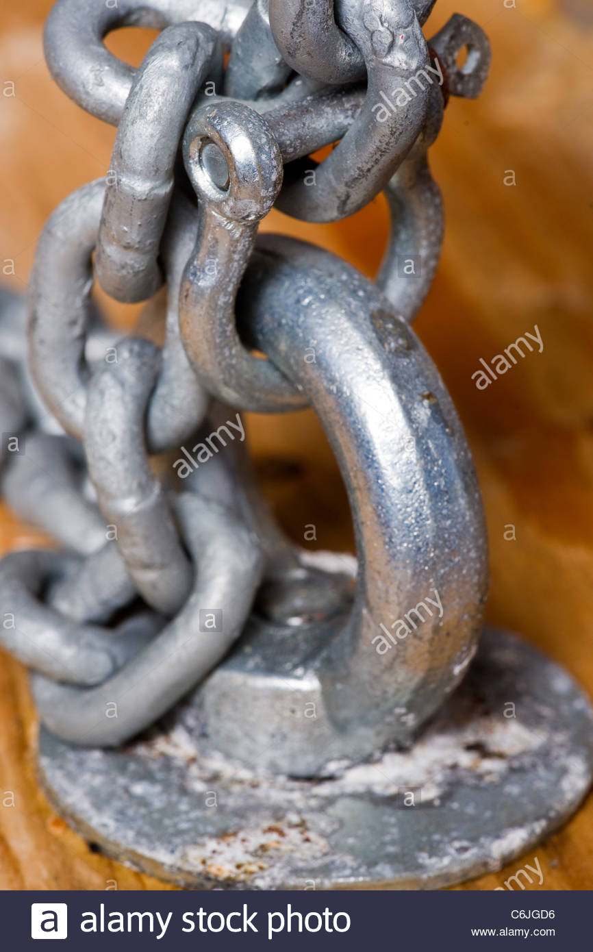 Steel Chain Links Anchor Stock Photos & Steel Chain Links Anchor Stock ...