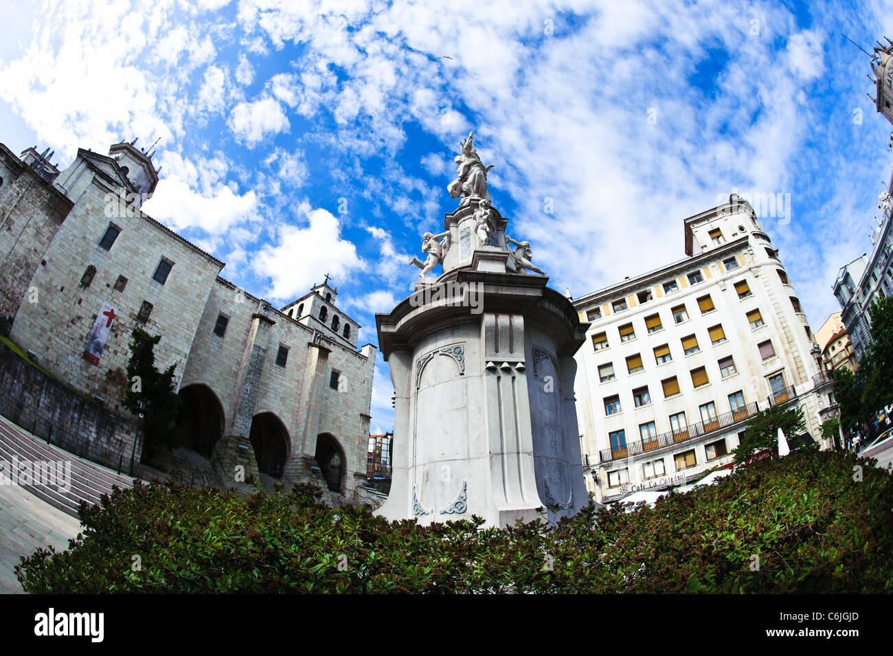 Street scene in Santander, Spain Stock Photo - Alamy