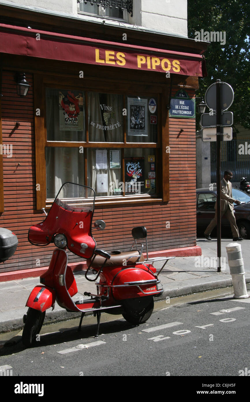 les pipos in the latin quarter paris france Stock Photo - Alamy