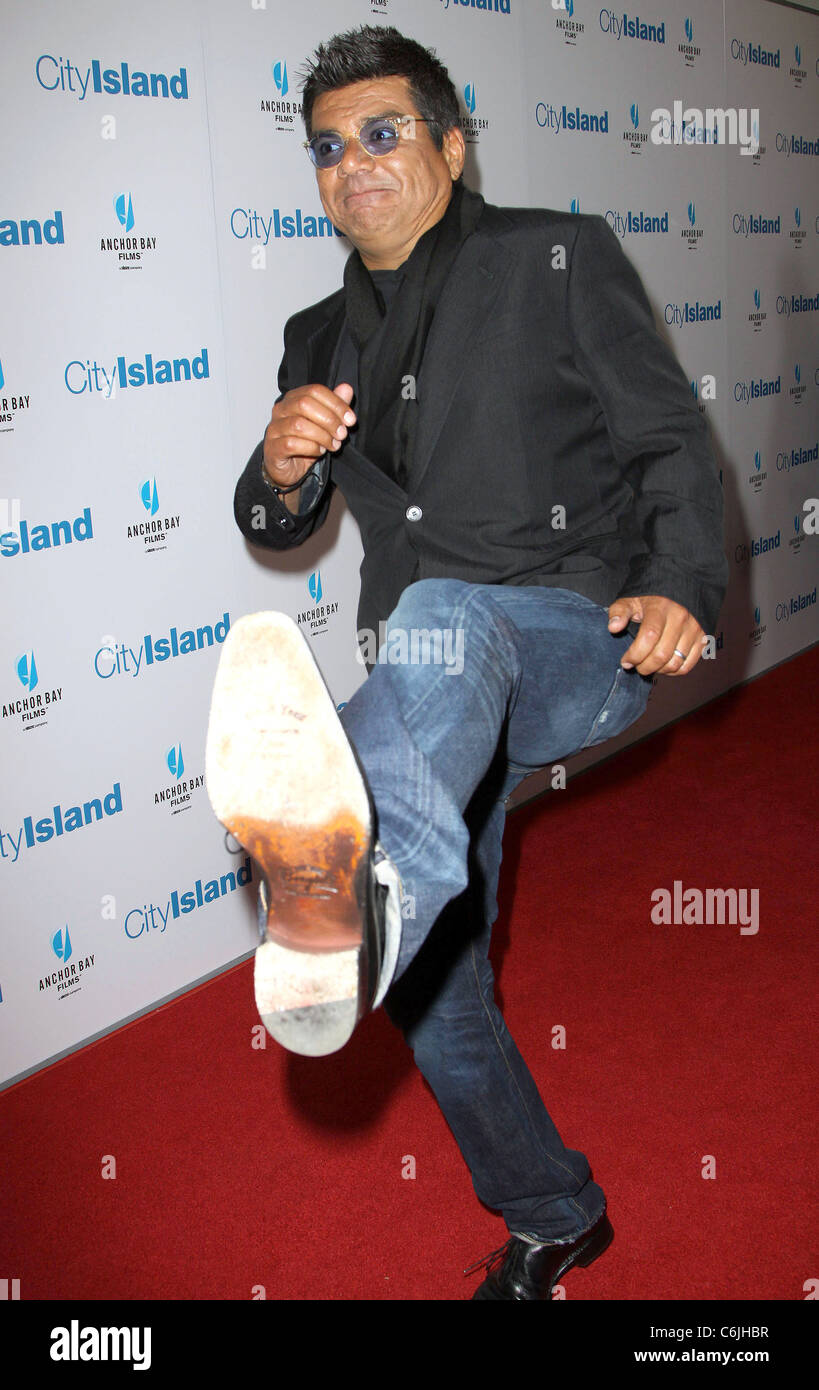 George Lopez attends the LA movie premiere of 'City Island', held at ...
