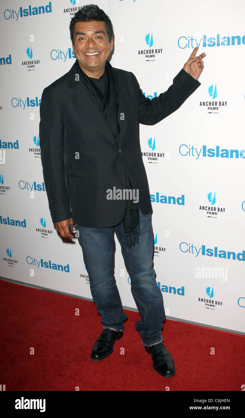 George Lopez attends the LA movie premiere of 'City Island', held at ...