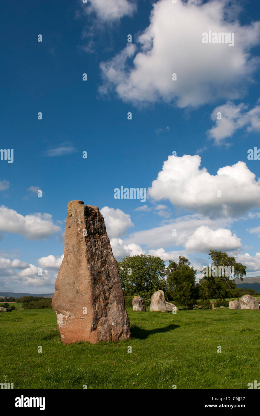 Long Meg and her Daughters stone circle, Little Salkeld, Cumbria ...