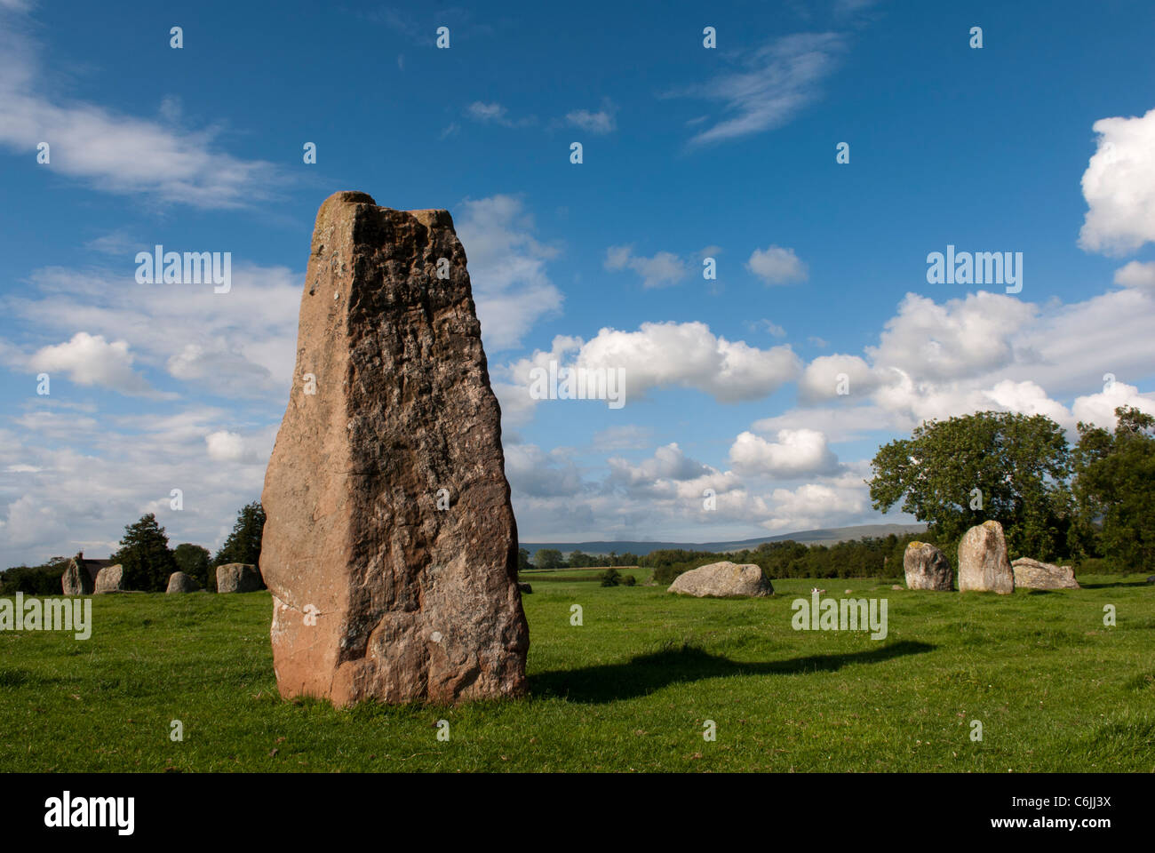 Long Meg and her Daughters stone circle, Little Salkeld, Cumbria ...