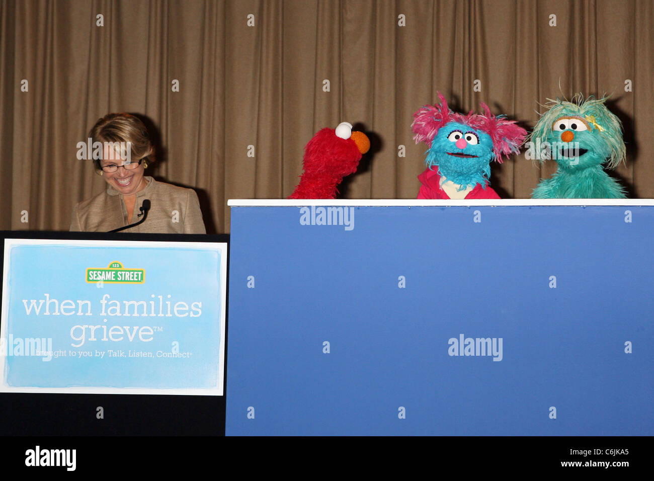 Katie Couric, Elmo, Jesse and Rosita The launch of 'When Families ...