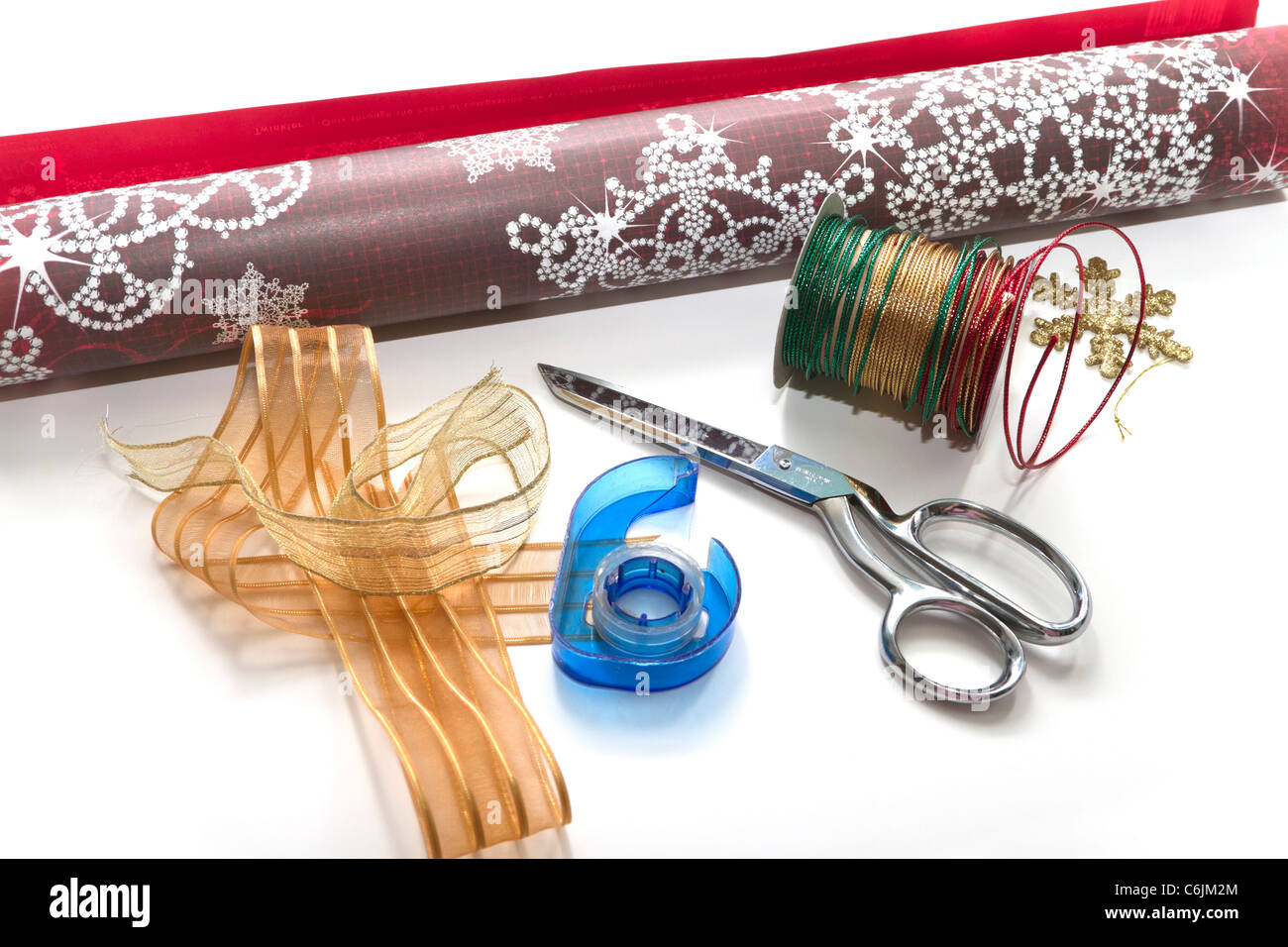Christmas wrapping paper background hi-res stock photography and images ...