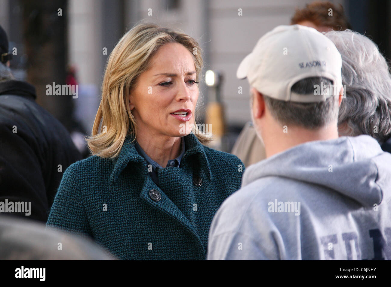 Sharon Stone on the set of 'Law and Order: Special Victims Unit' New ...