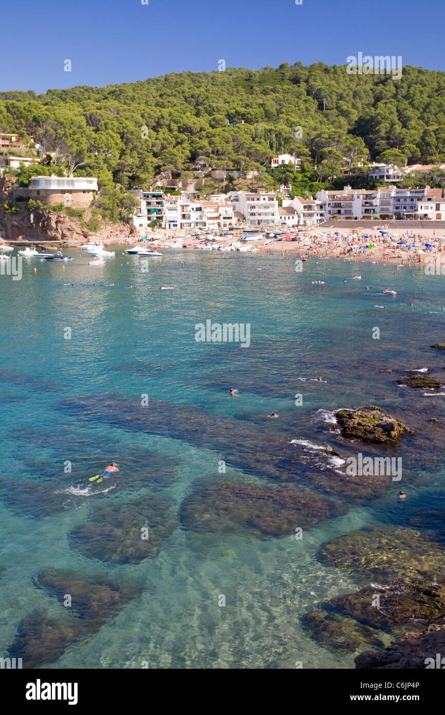 Sa Riera beach, Costa Brava, Catalonia, Spain Stock Photo - Alamy