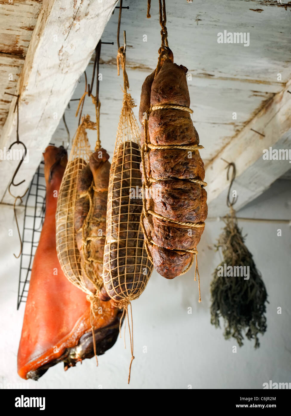 Drying meat hi-res stock photography and images - Alamy