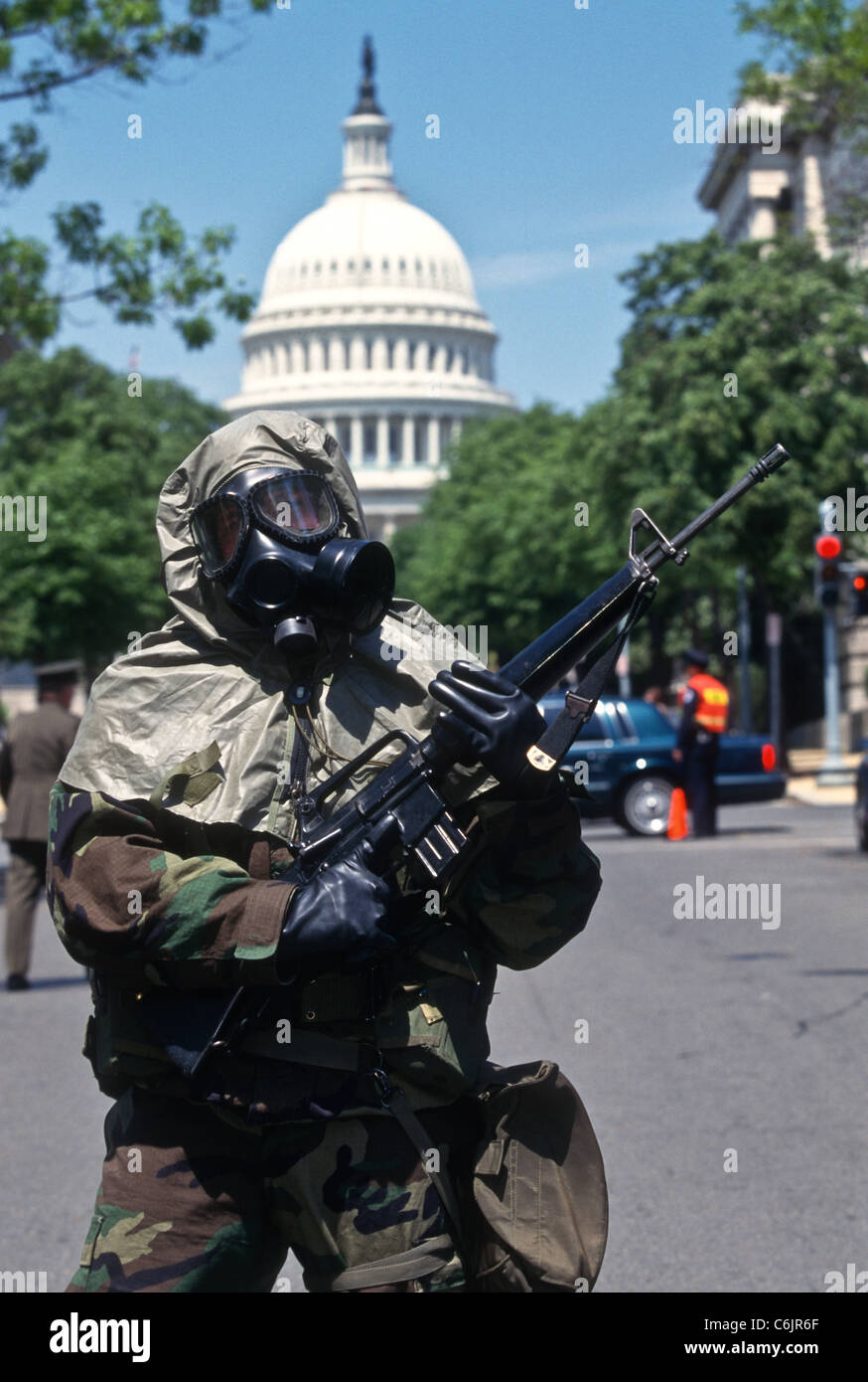 Chemical weapons terrorism drill at the US Capitol in Washington, DC ...