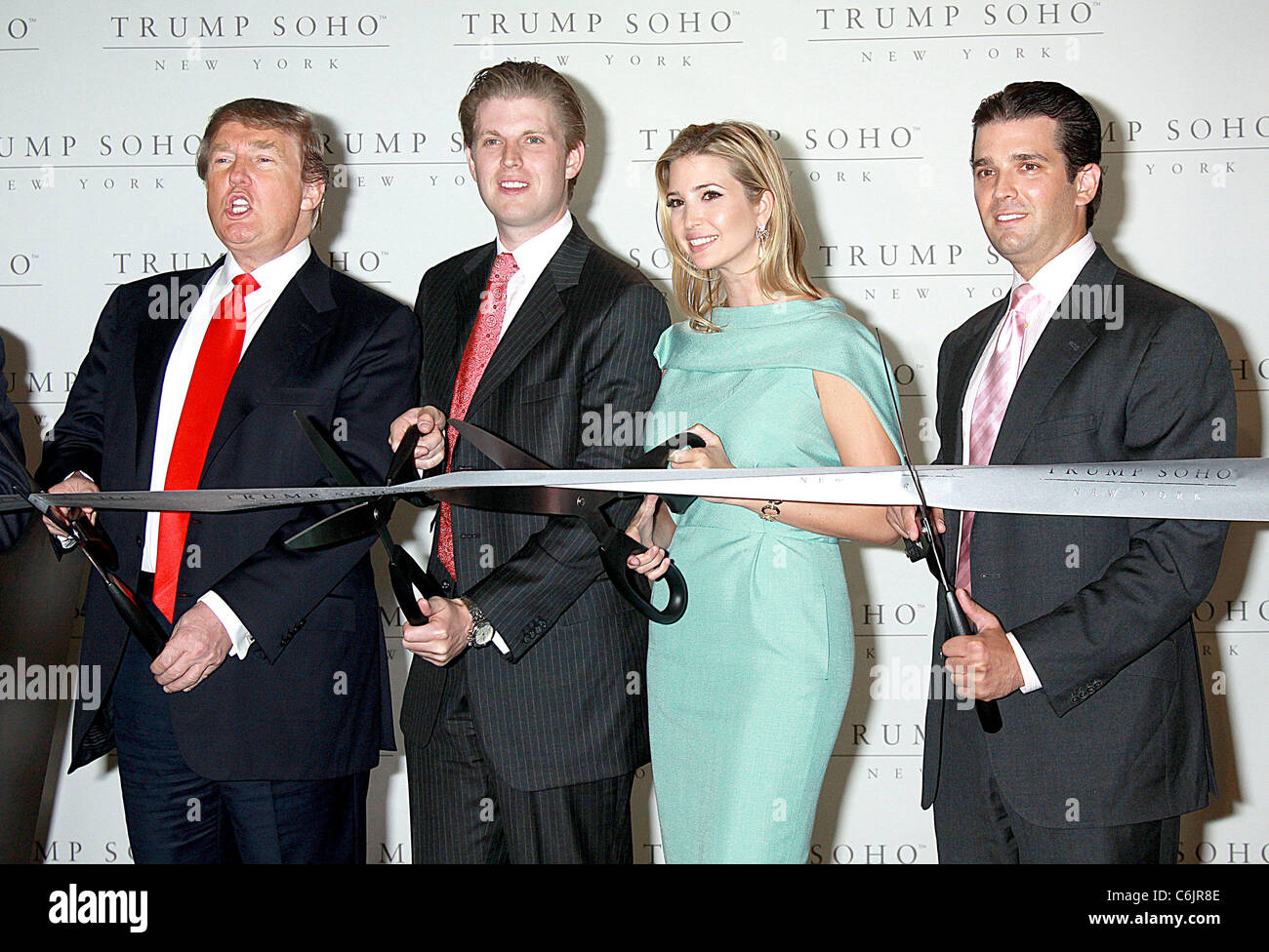 Donald Trump, Eric Trump, Ivanka Trump and Donald Trump, Jr. Ribbon ...