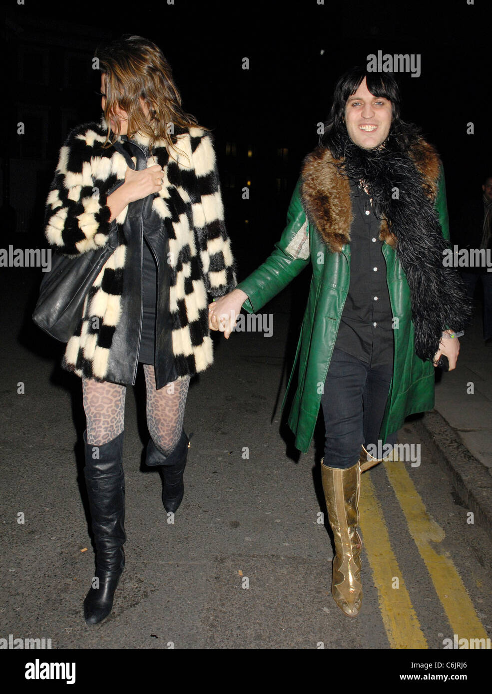 Noel Fielding leaving the O2 Academy, Islington with a friend after ...