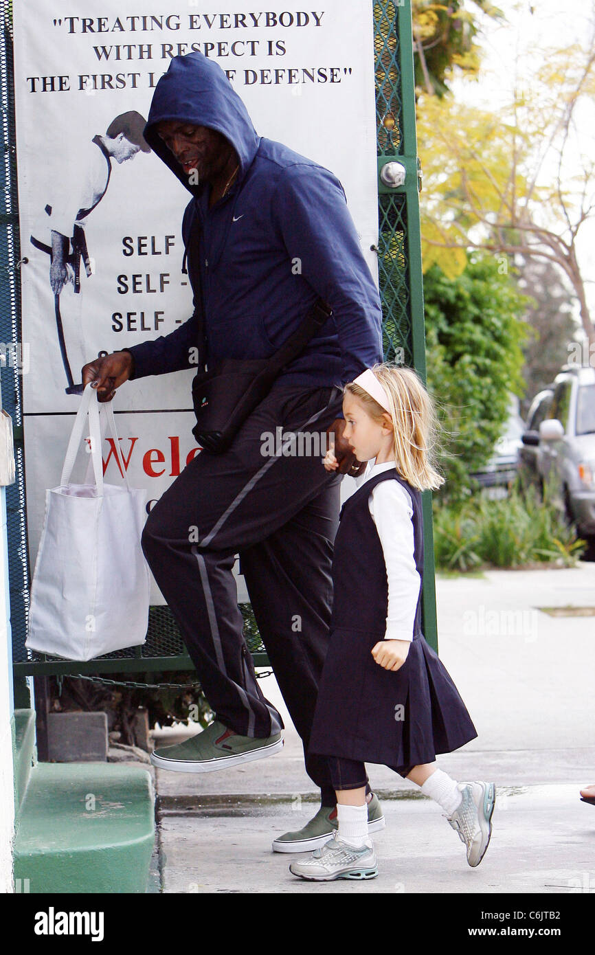 Seal and his daughter Leni Klum arrive at a karate class Los Angeles ...