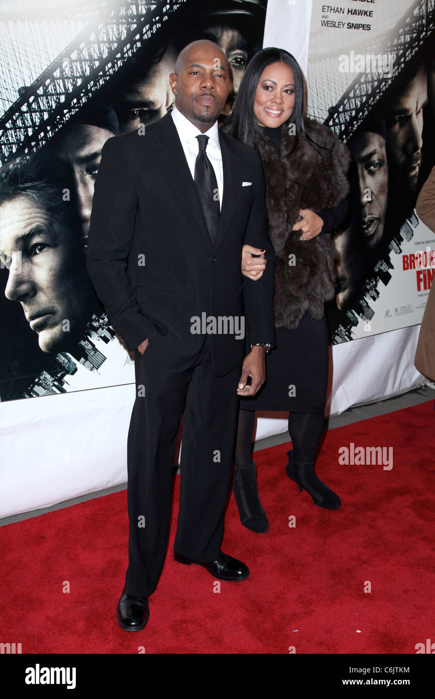 Antoine Fuqua and Lela Rochon New York premiere of 'Brooklyn's Finest ...