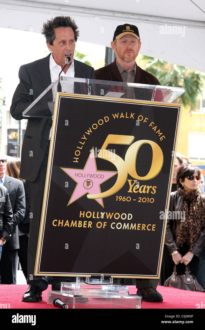 Brian Grazer, Ron Howard Russell Crowe is honoured with the 2404th star ...