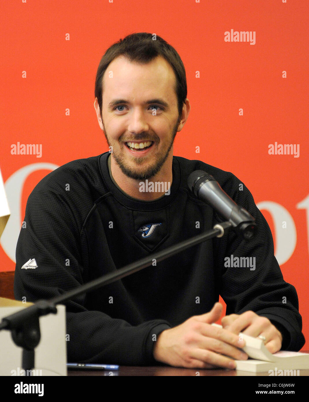 Mlb pitcher dirk von hayhurst of the toronto bluejays hi-res stock ...