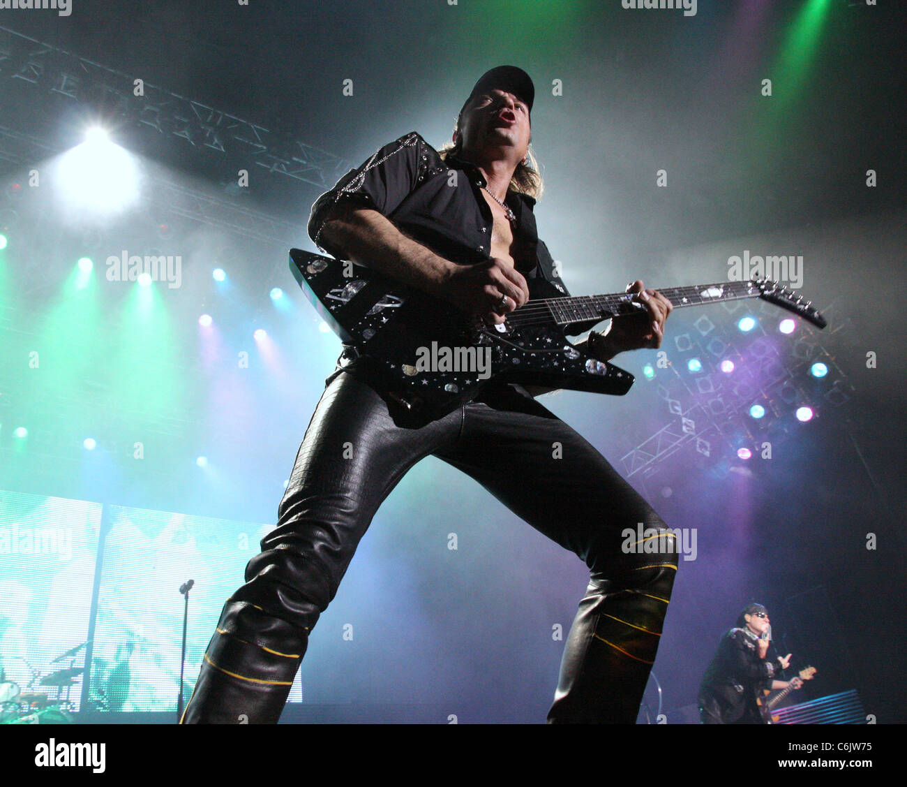 Matthias Jabs German heavy metal hard rock band Scorpions performing ...
