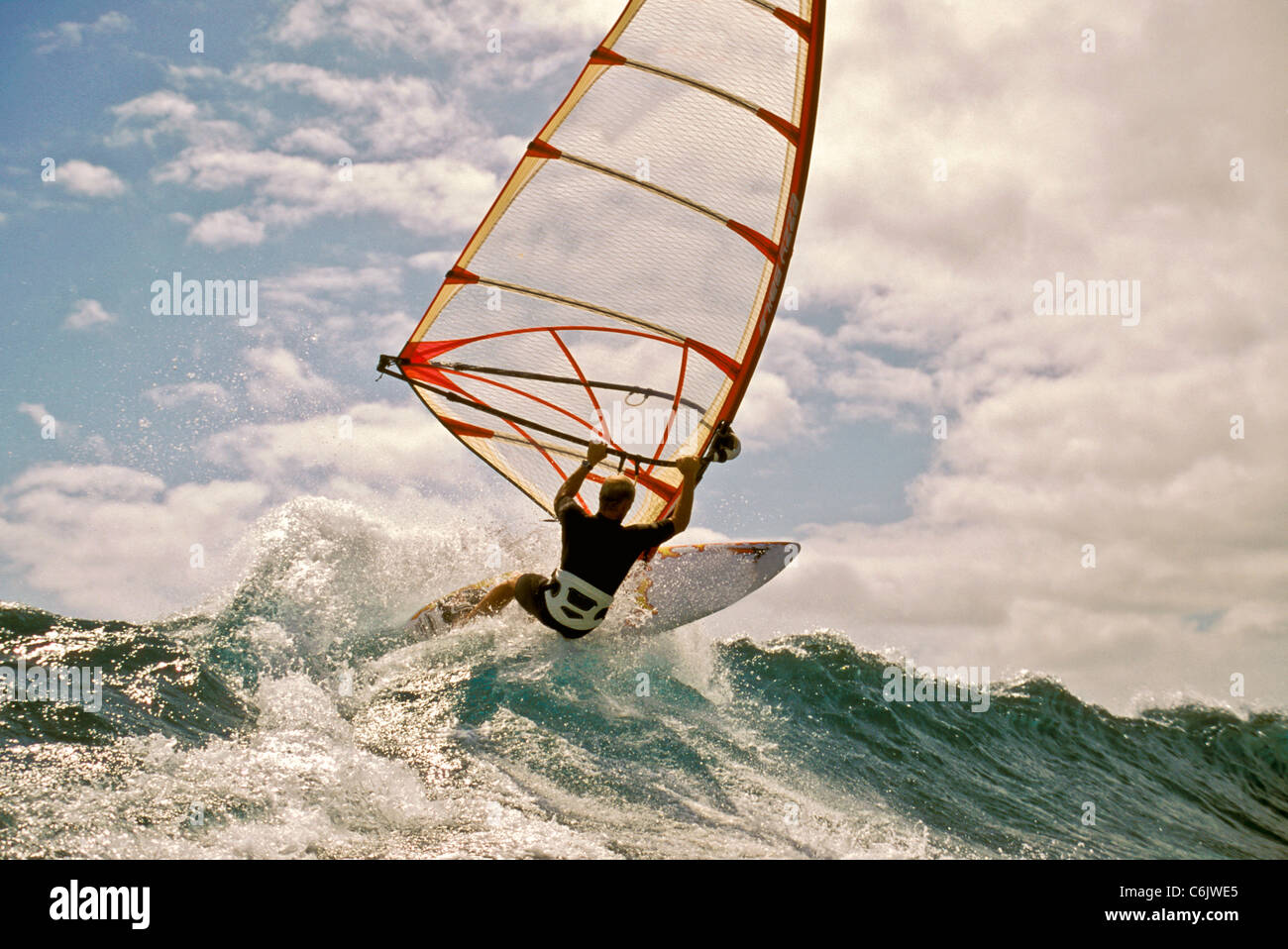 Windsurfer on the turn hi-res stock photography and images - Alamy