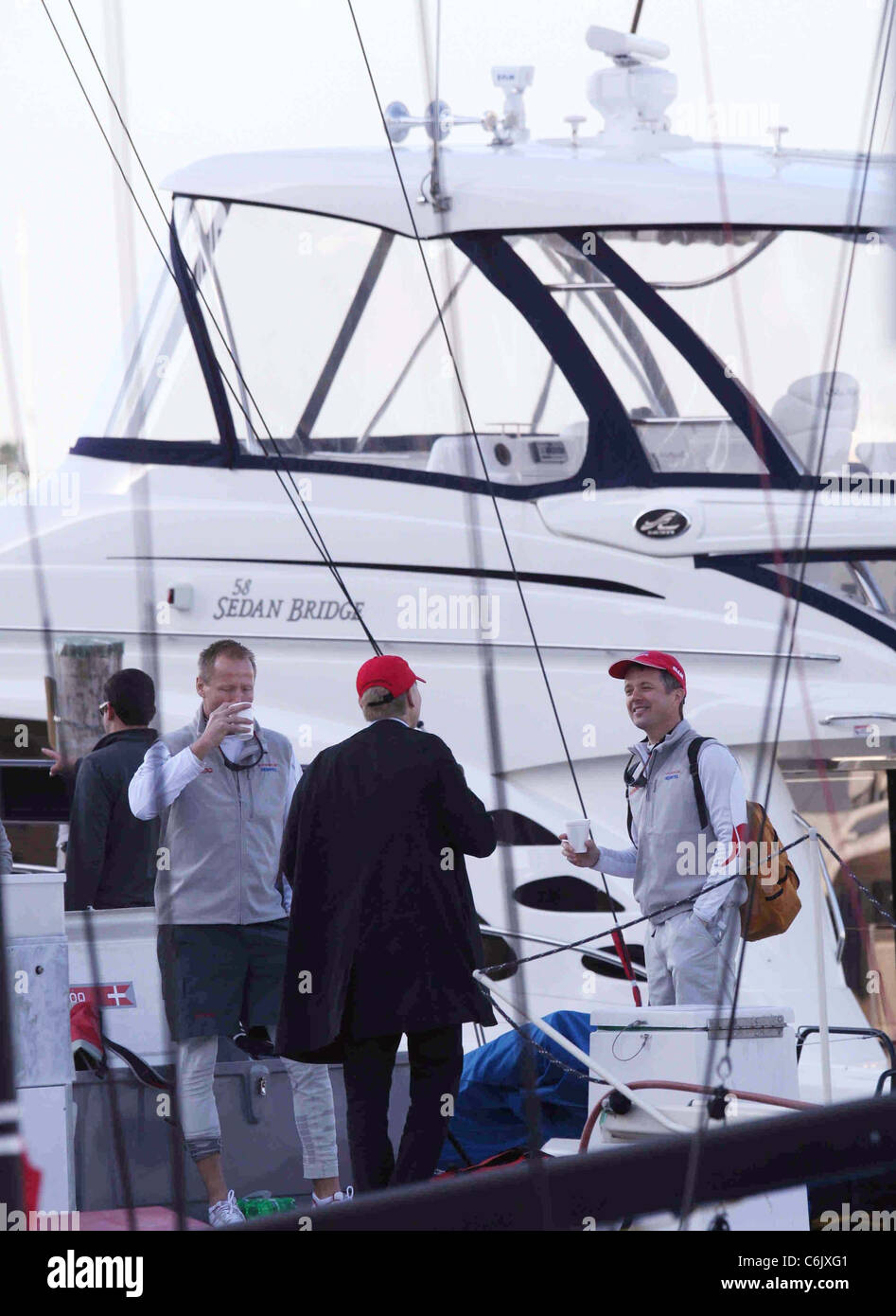 Crown Prince Frederick of Denmark participates in the sail races of ...