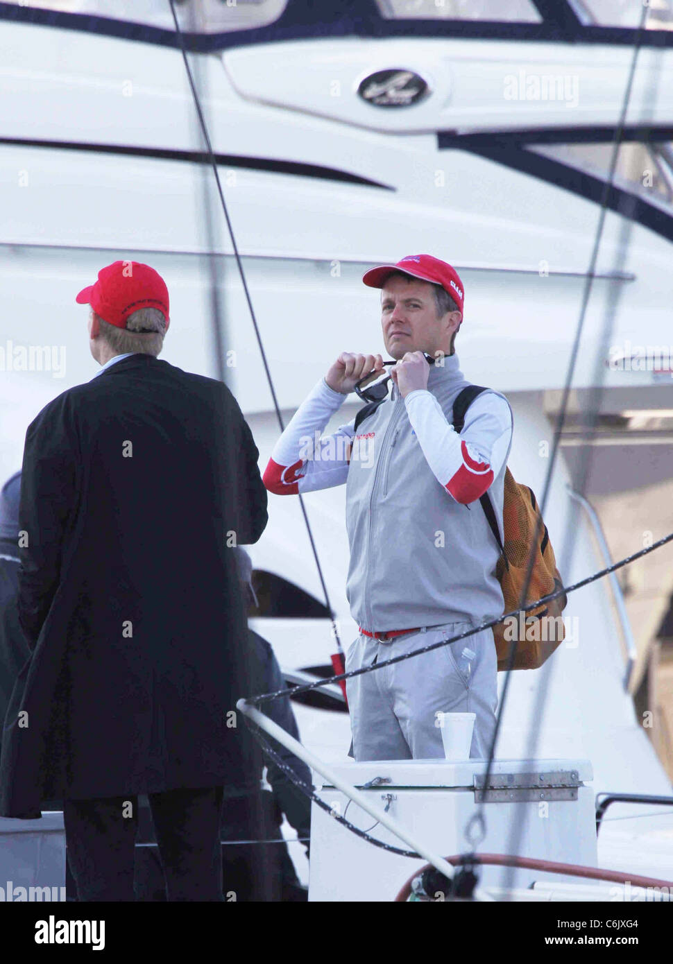 Crown Prince Frederick of Denmark participates in the sail races of ...